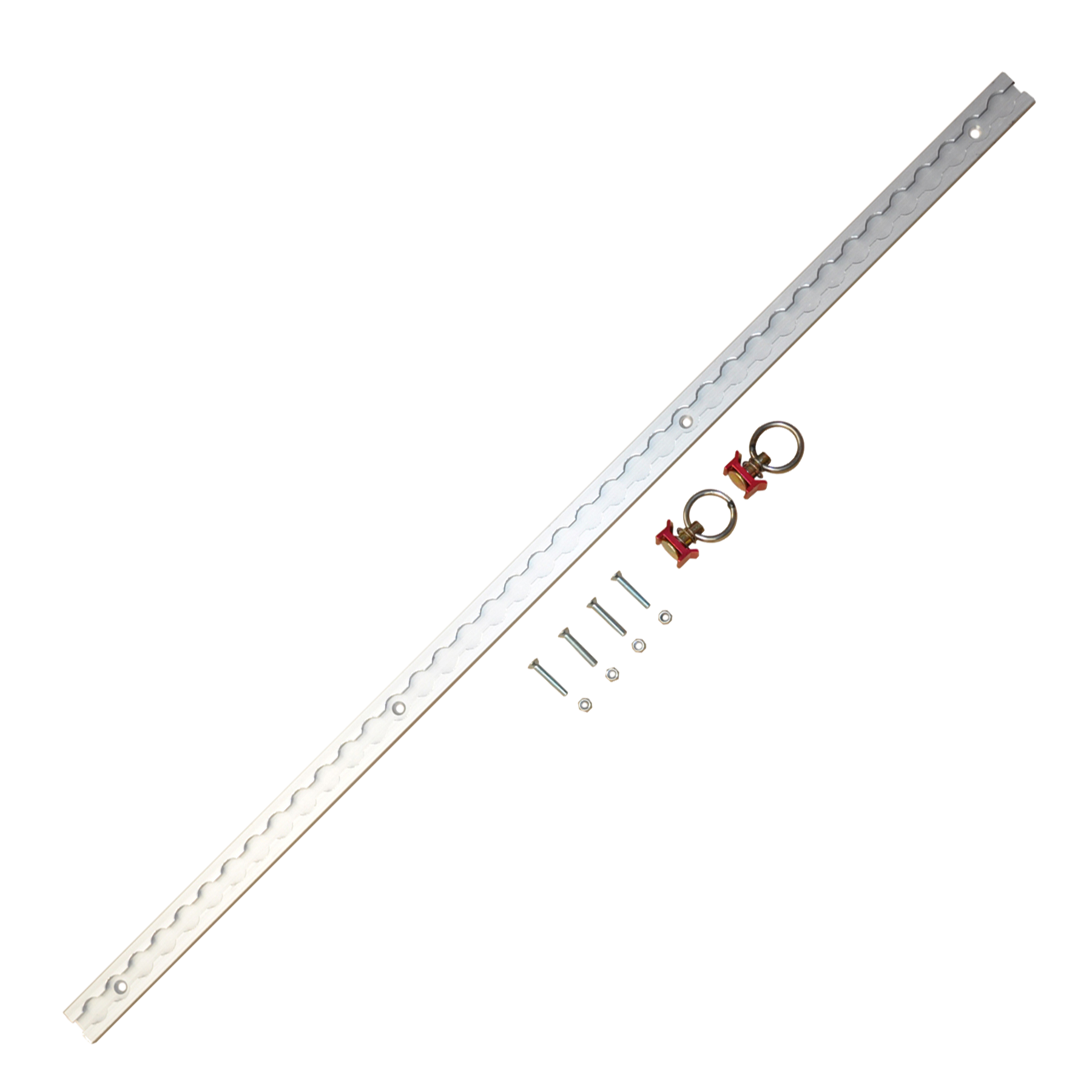 ANCHOR TRACK RAIL 1 METRE LENGTH, SINGLE WITH 2 LOAD RINGS INCLUDED ...